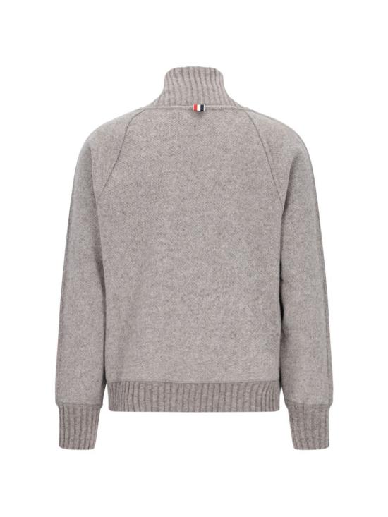 THOM BROWNE(톰브라운) 23FW 톰브라운 집업 니트 MJT391A J0090215 GREY | S.I.VILLAGE (에스아이빌리지)