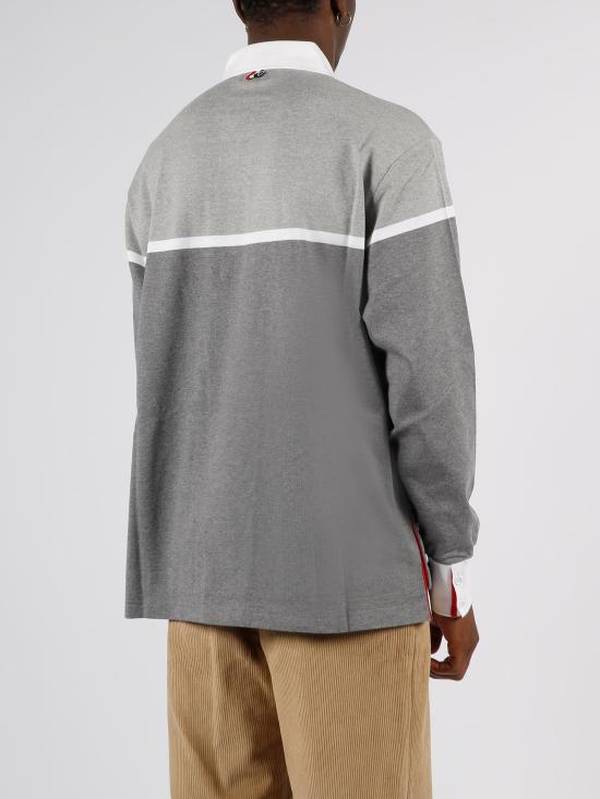 THOM BROWNE(톰브라운) 23FW 톰브라운 폴로 티셔츠 MJP115A 02212 TONAL GREY 982 | S.I.VILLAGE (에스아이빌리지)