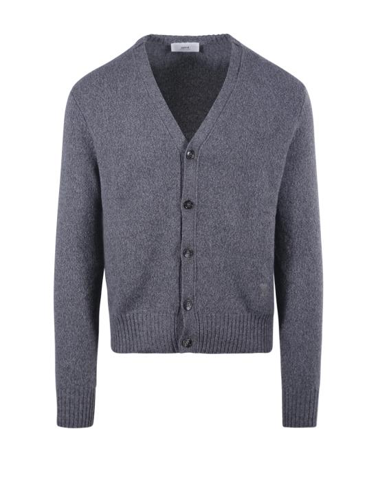 AMI PARIS(아미 파리) 23FW 아미 가디건 HKC127 005 055 HEATHER GREY | S.I.VILLAGE (에스아이빌리지)