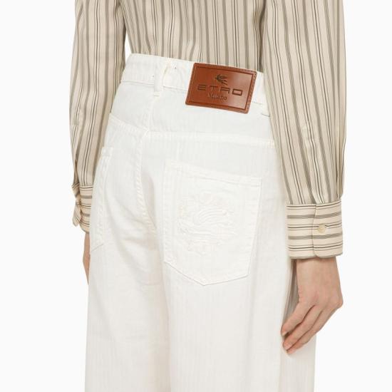 ETRO(에트로) 24SS 에트로 데님 스트레이트 팬츠 WRNB0005AC169 O ETRO W0111 WHITE | S.I ...