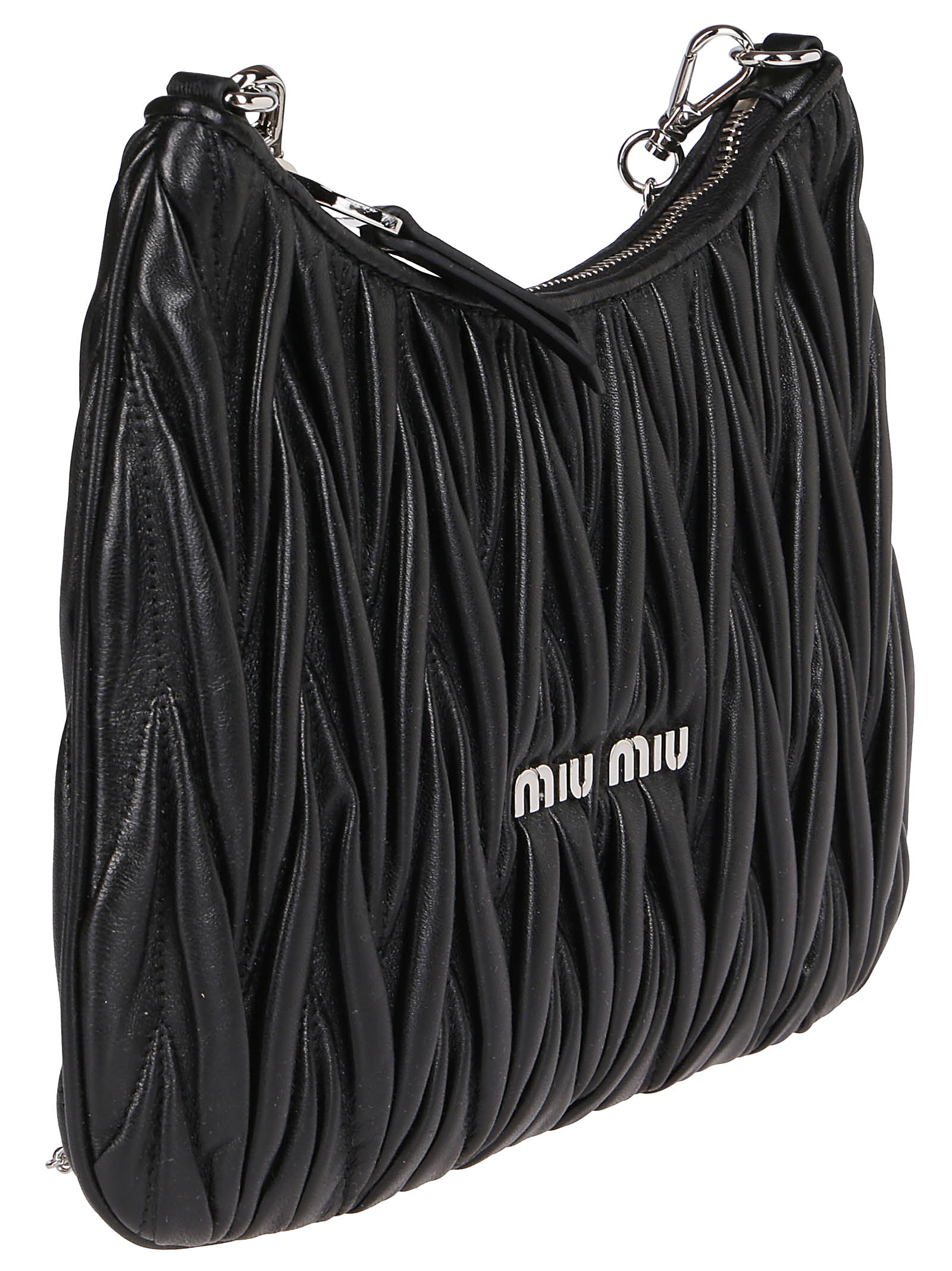 MIU MIU(미우미우) 21FW 미우미우 21FW 마틀라세 크리스탈 체인 퀼팅 미니백 5BH189 VOOO 2CE3 F0002 | S.I.VILLAGE (에스아이빌리지)