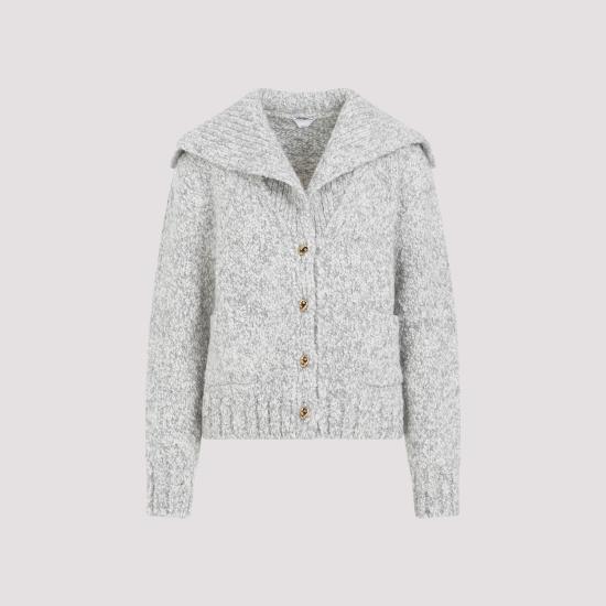 BOTTEGA VENETA(보테가베네타) 23FW 보테가베네타 가디건 761956 V3DS0 9098 CHALK GREY | S ...